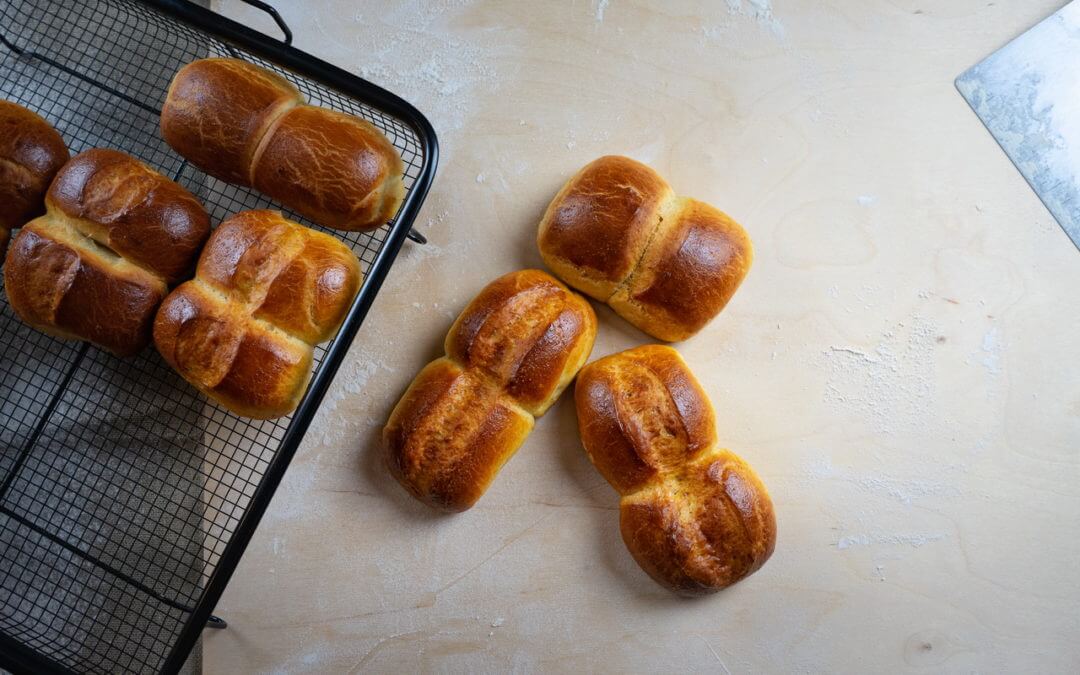Twin Milk Bread Rolls | Delight Baking