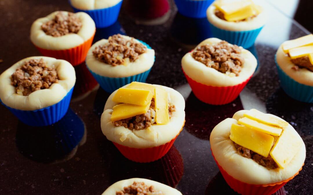 Mini Cheeseburger Muffins | Delight Baking