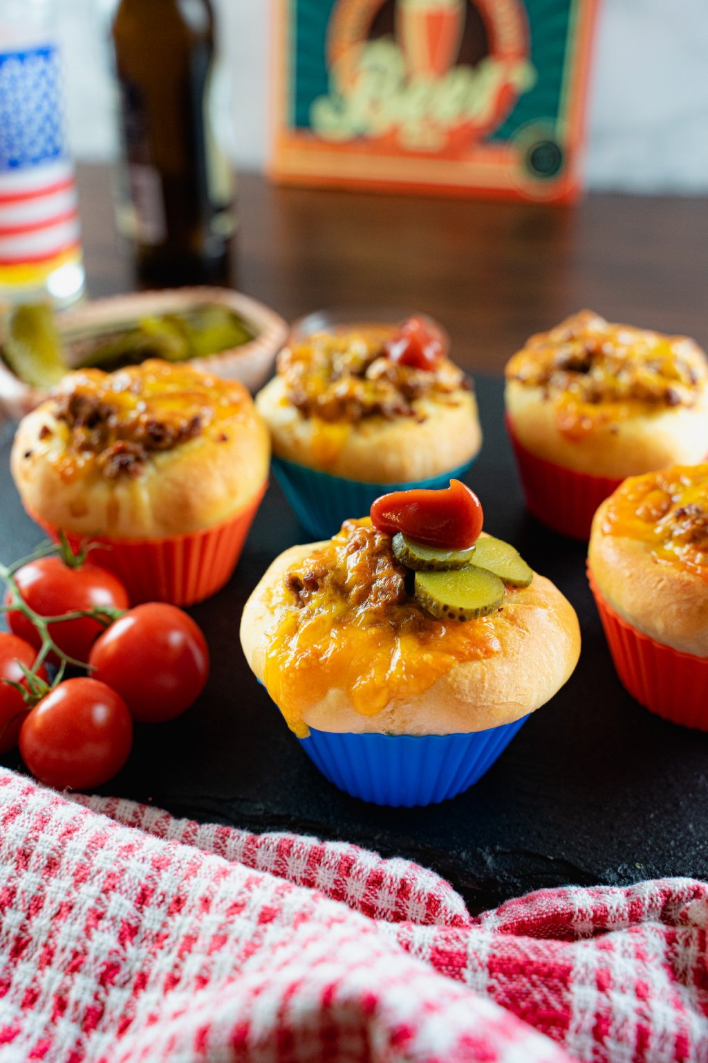 Mini Cheeseburger Muffins | Delight Baking