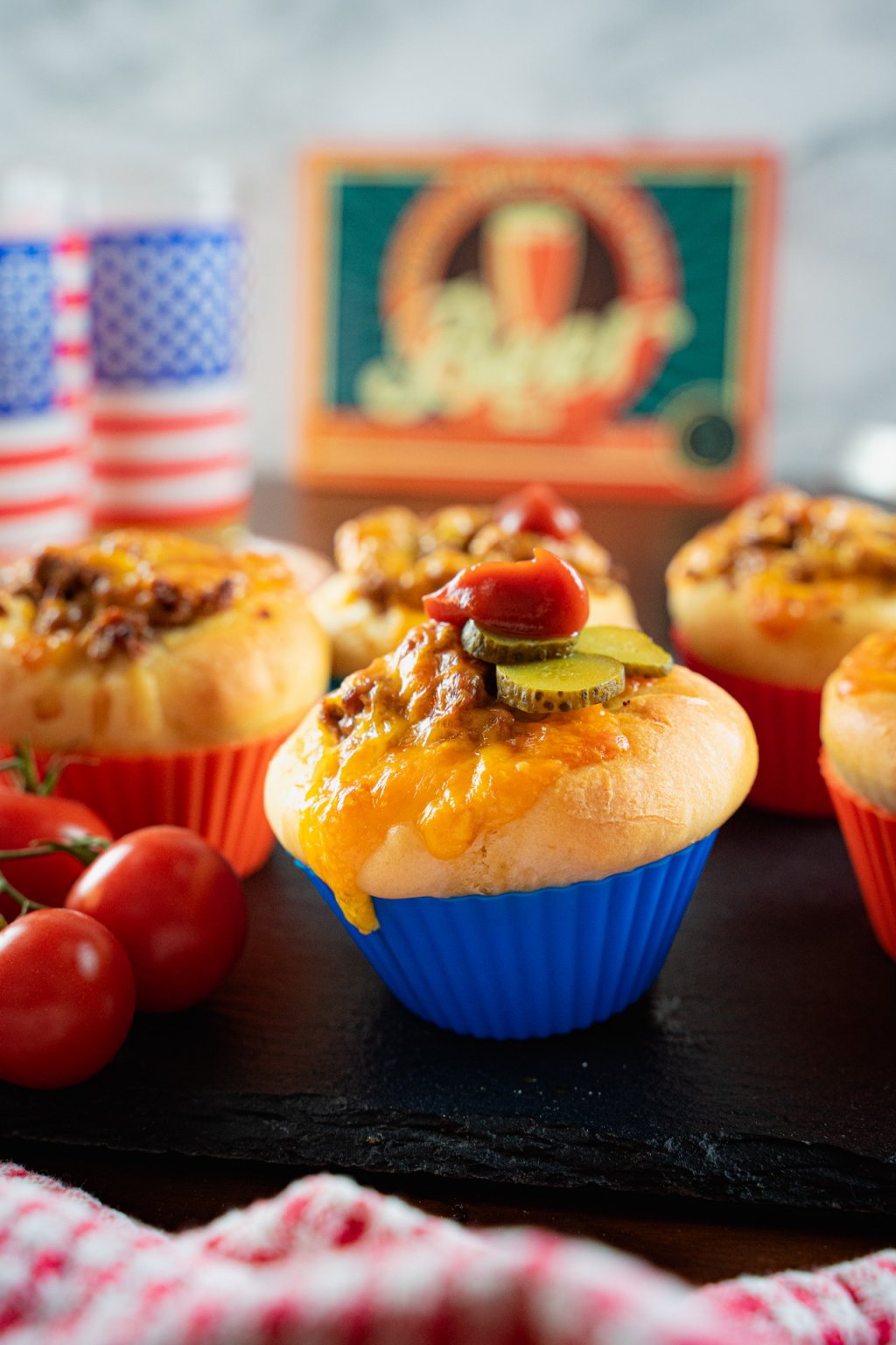 Mini Cheeseburger Muffins | Delight Baking